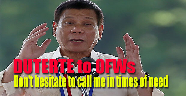 President Duterte Vows To Help The Affected OFWs In Saudi Arabia ...