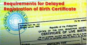 DFA-Requirements for Delayed Registration of Birth Certificate ...