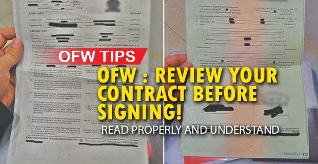 OFWS: Make Sure These Things Are Mentioned In Your Overseas Employment ...