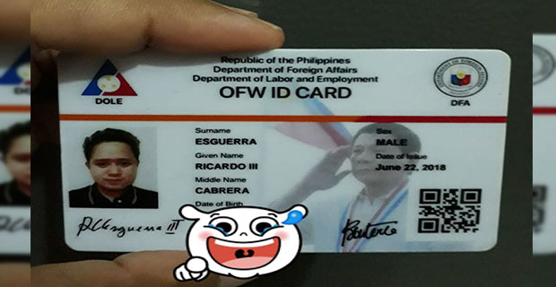 OFW ID Finally Out For The Public - Kwentong OFW